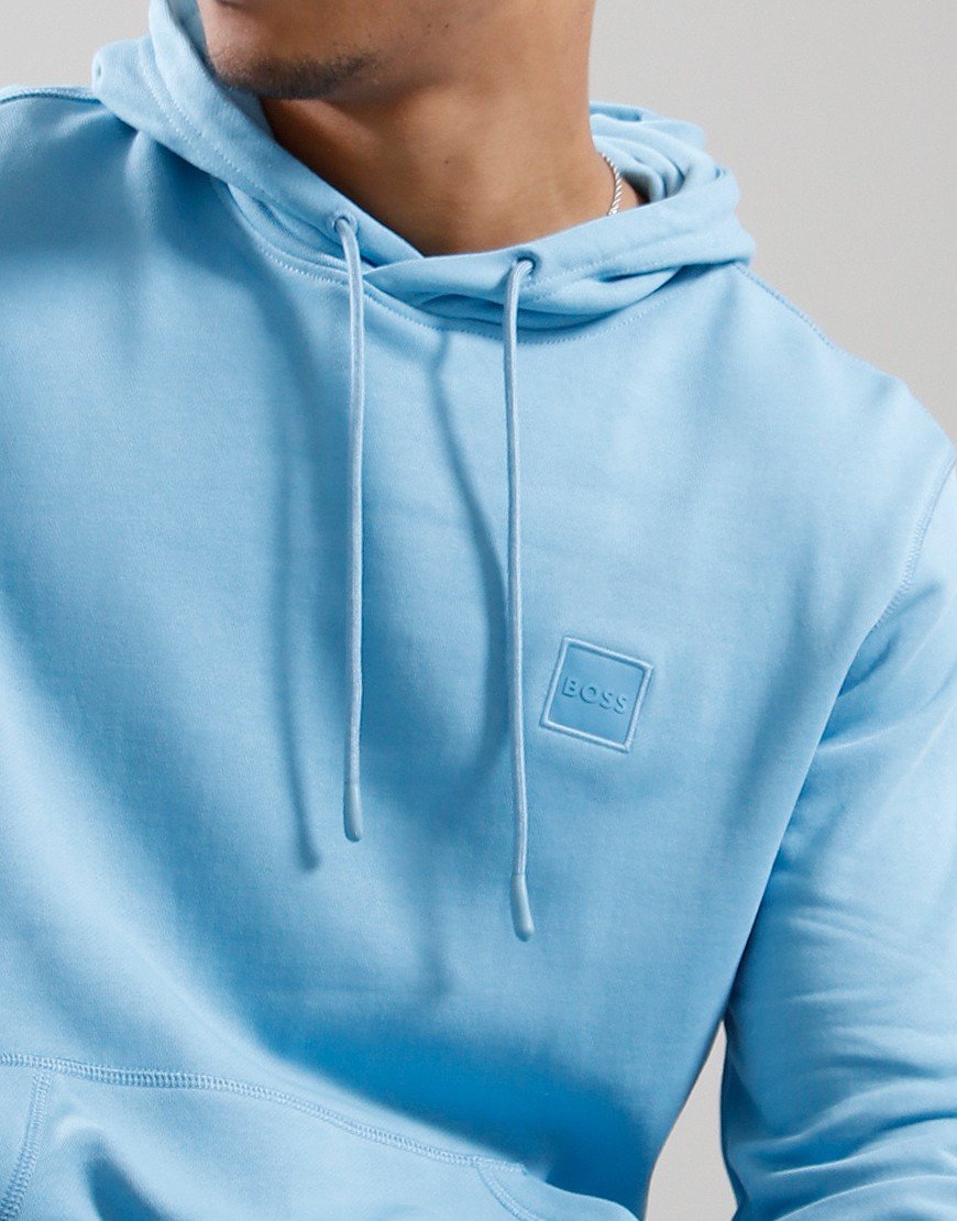 BOSS Wetalk Hoodie Open Blue 493 - Terraces Menswear