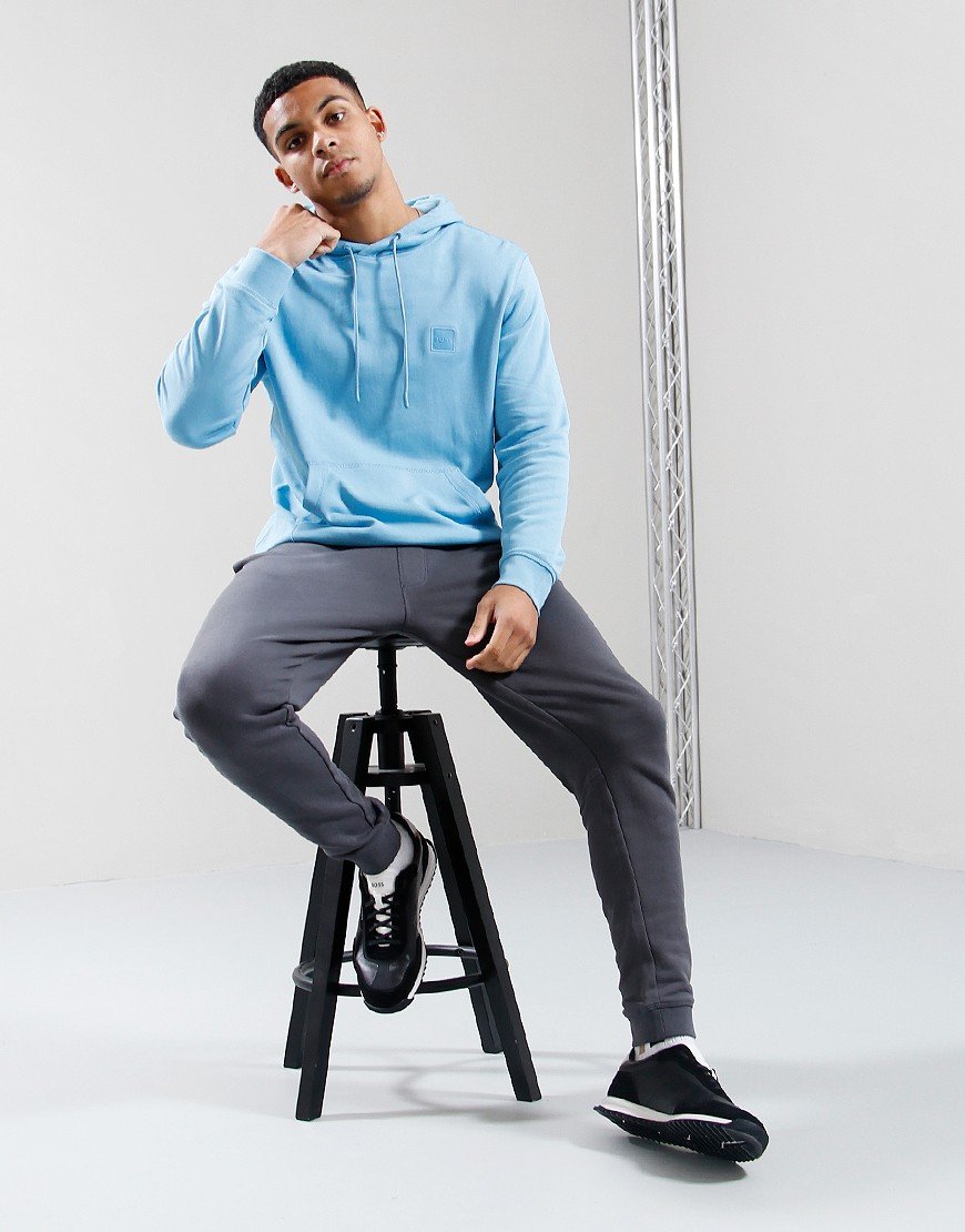 BOSS Wetalk Hoodie Open Blue 493 - Terraces Menswear