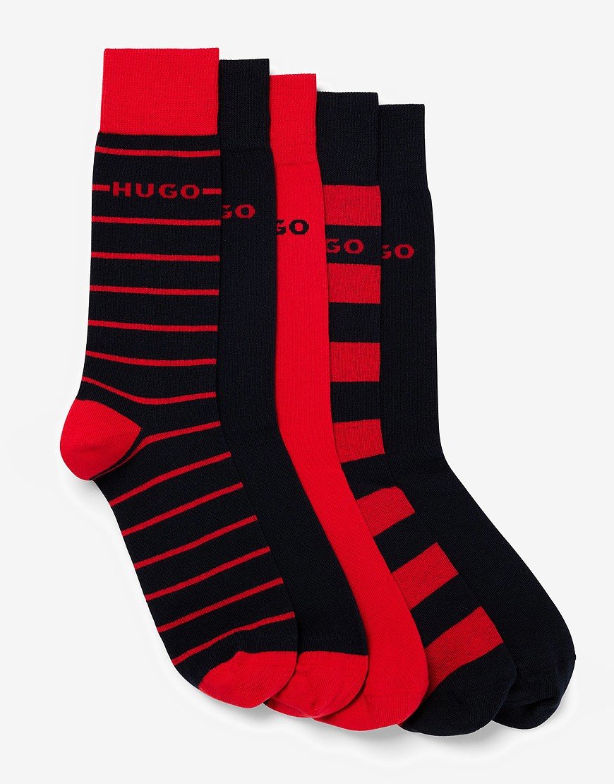 HUGO RS Gift 5 Pack Socks Open Misc - Terraces Menswear