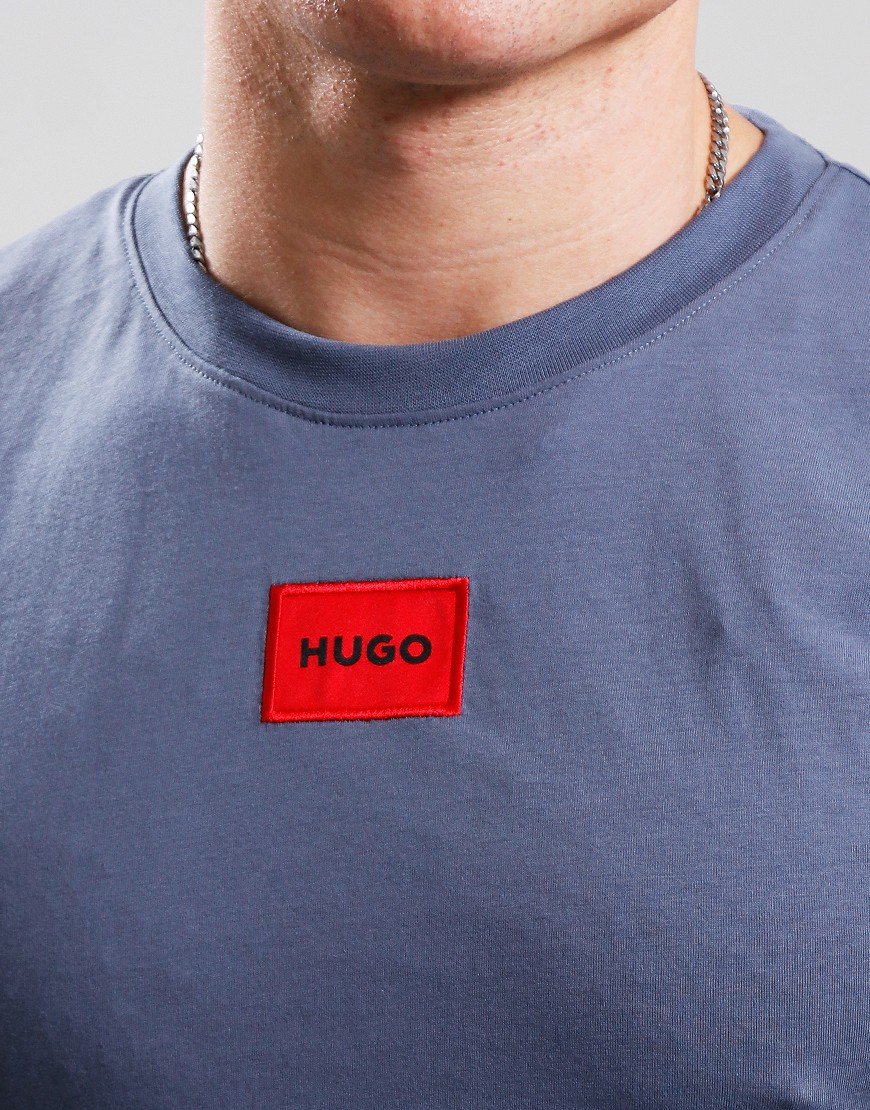 HUGO Diragolino212 T-Shirt Open Blue - Terraces Menswear