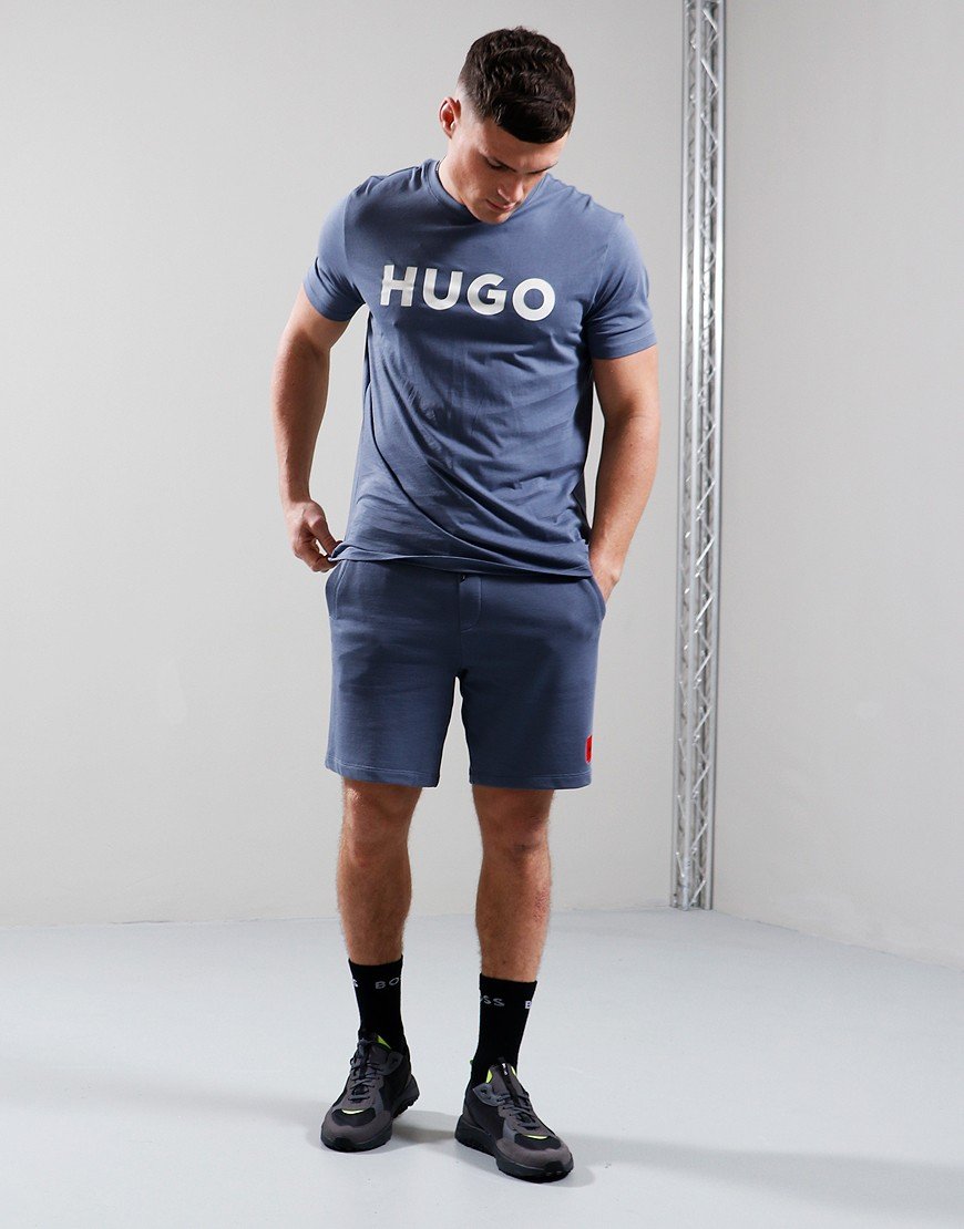 HUGO Dulivio T-Shirt Open Blue - Terraces Menswear