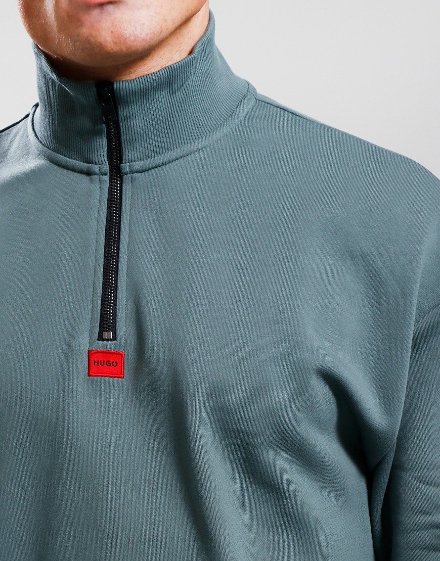 HUGO Durty Sweat Dark Green - Terraces Menswear