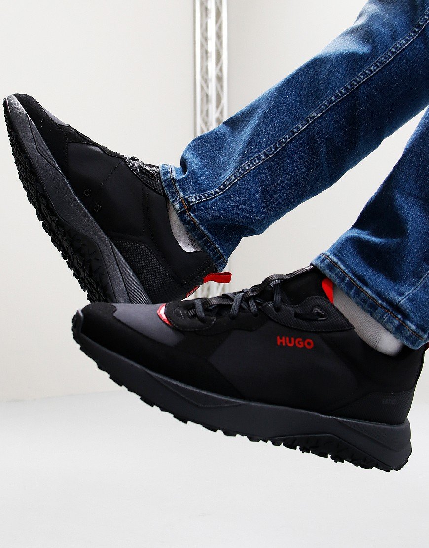HUGO Kane_Run_nymf Trainers Black - Terraces Menswear