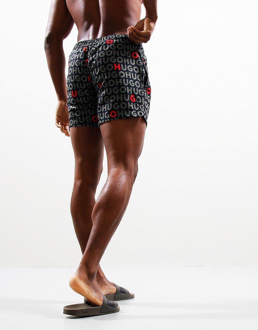 HUGO Tortuga Swim Short Open Green - Terraces Menswear