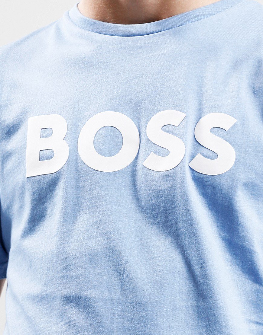 BOSS Kids Large Logo T-Shirt Light Sky - Terraces Menswear