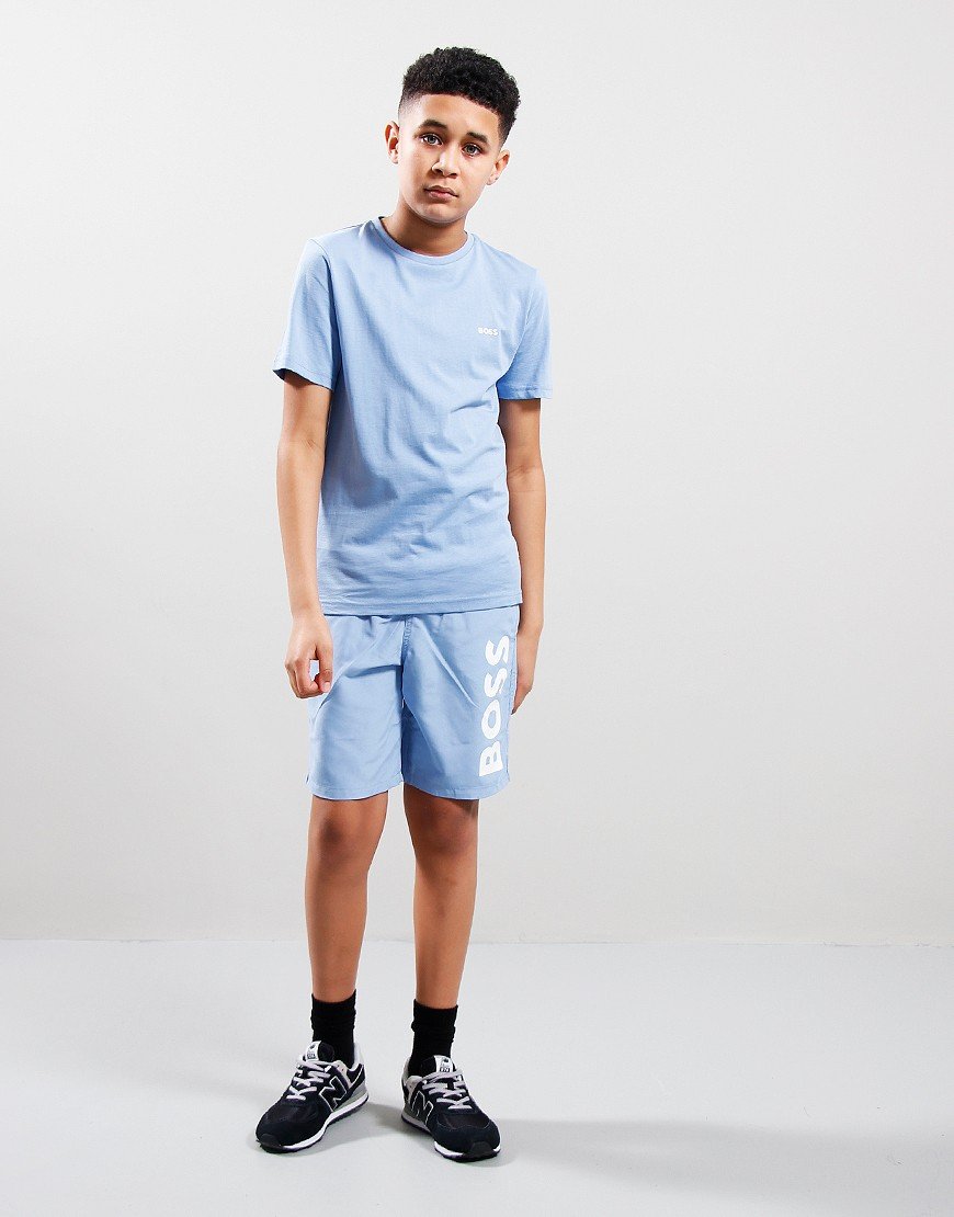 BOSS Kids Surfer Swim Short Light Sky - Terraces Menswear