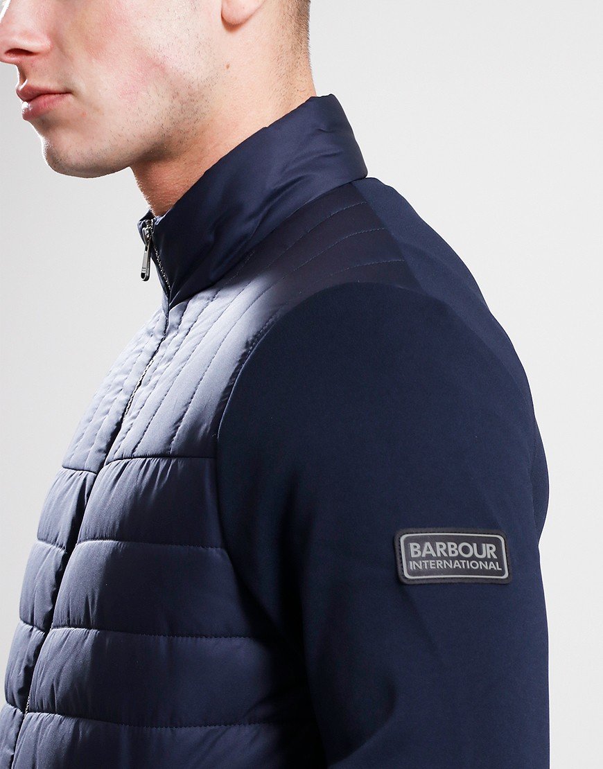 Barbour International Counter Q Sweat Navy - Terraces Menswear