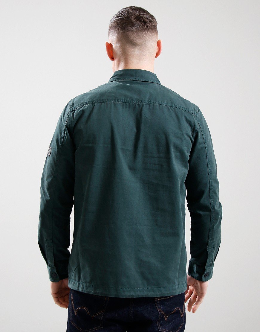 Barbour International Adey Overshirt Green - Terraces Menswear