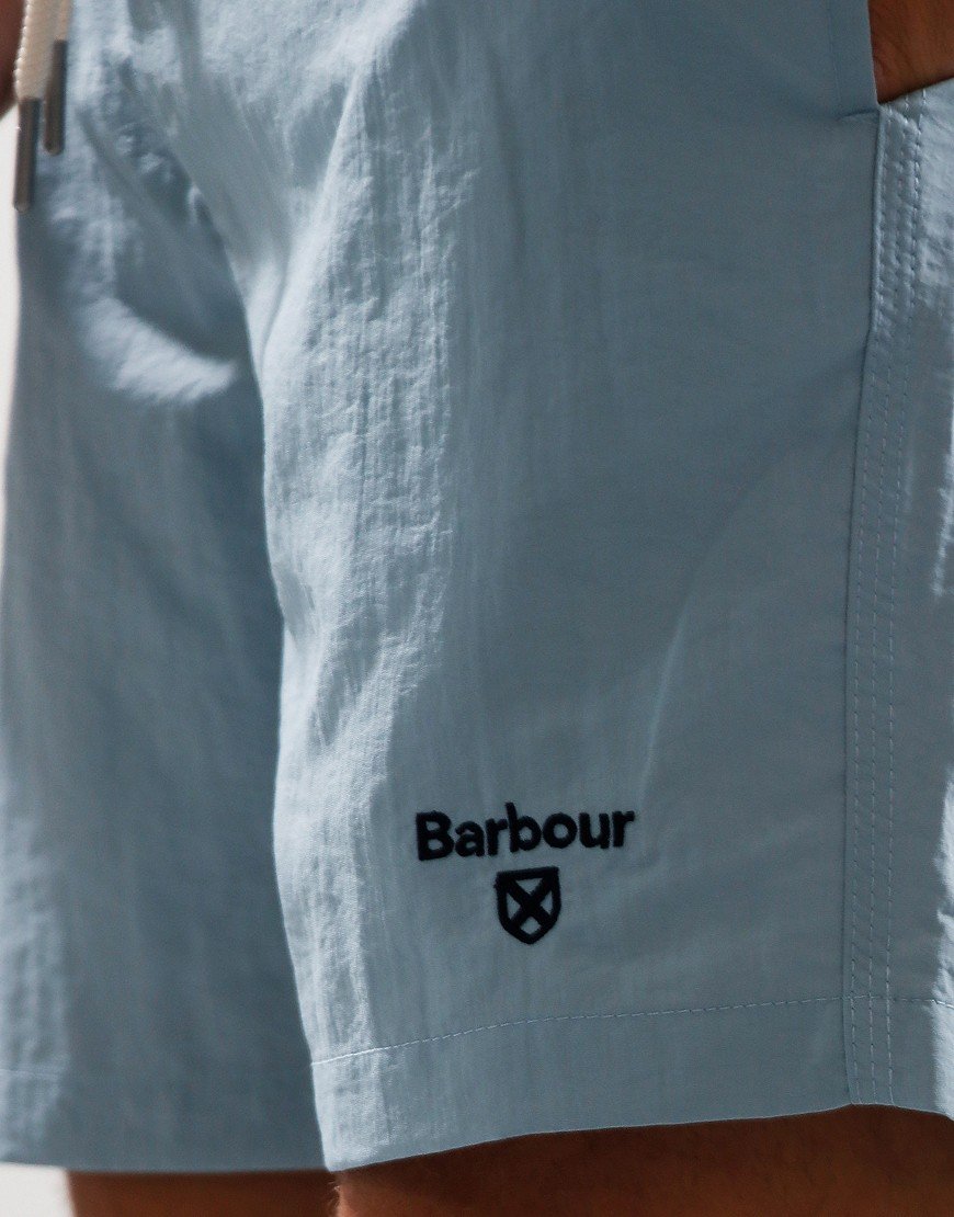 Barbour Essential 5" Swim Shorts Sky - Terraces Menswear