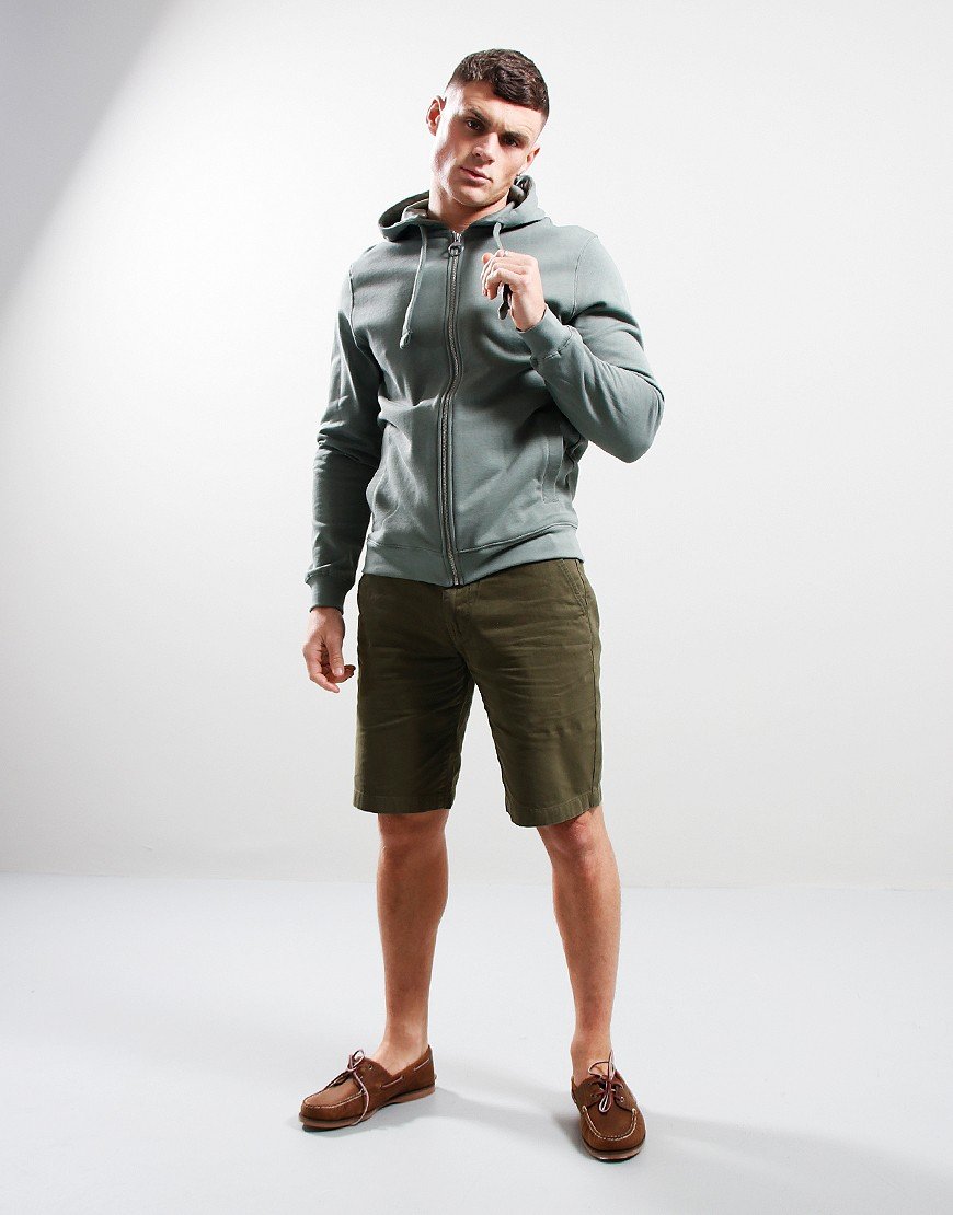 Barbour International Wallington Zip Hoodie Agave Green - Terraces Menswear