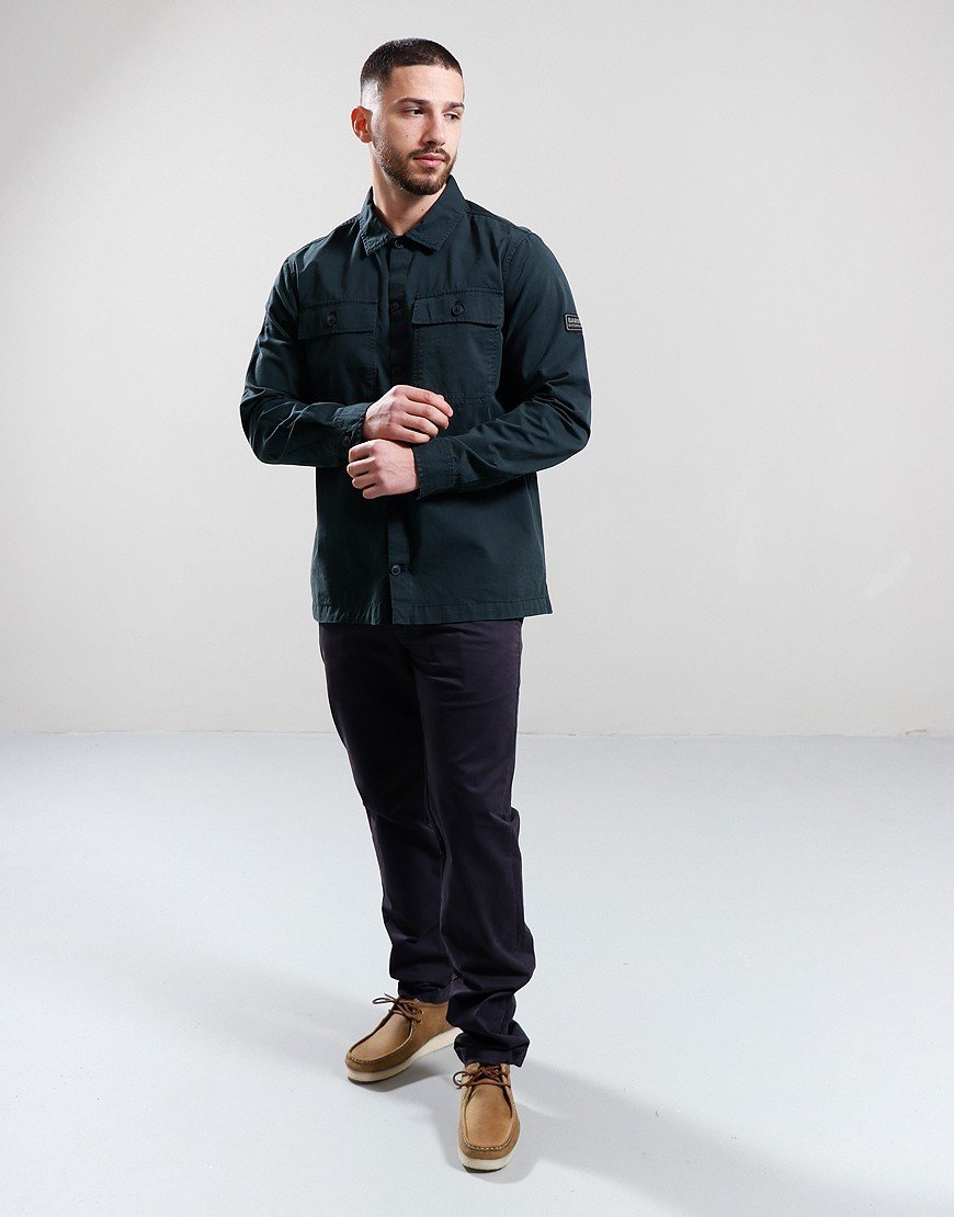 Barbour International Adey Overshirt Forest - Terraces Menswear