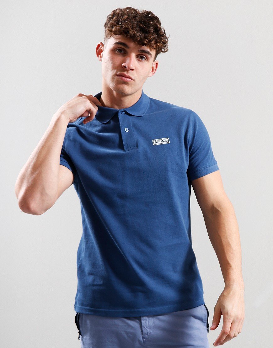 Barbour International Essential Polo Shirt Inky - Terraces Menswear
