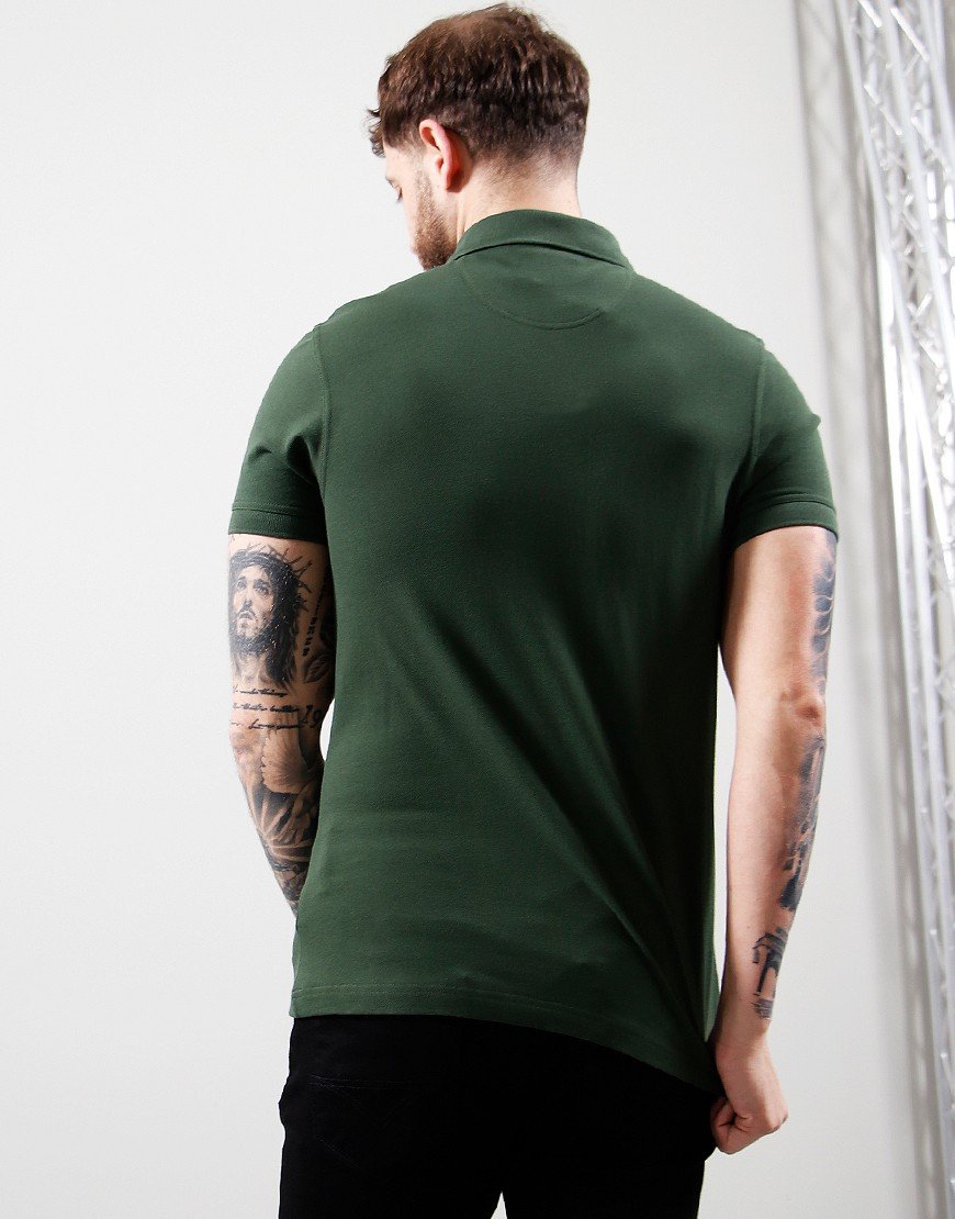 Barbour International Essential Polo Shirt Kombu Green - Terraces Menswear