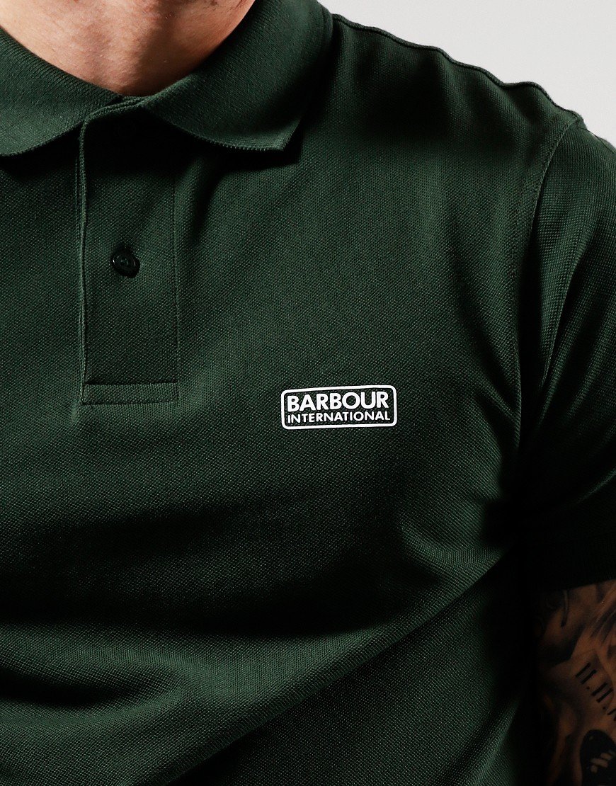 Barbour International Essential Polo Shirt Kombu Green - Terraces Menswear