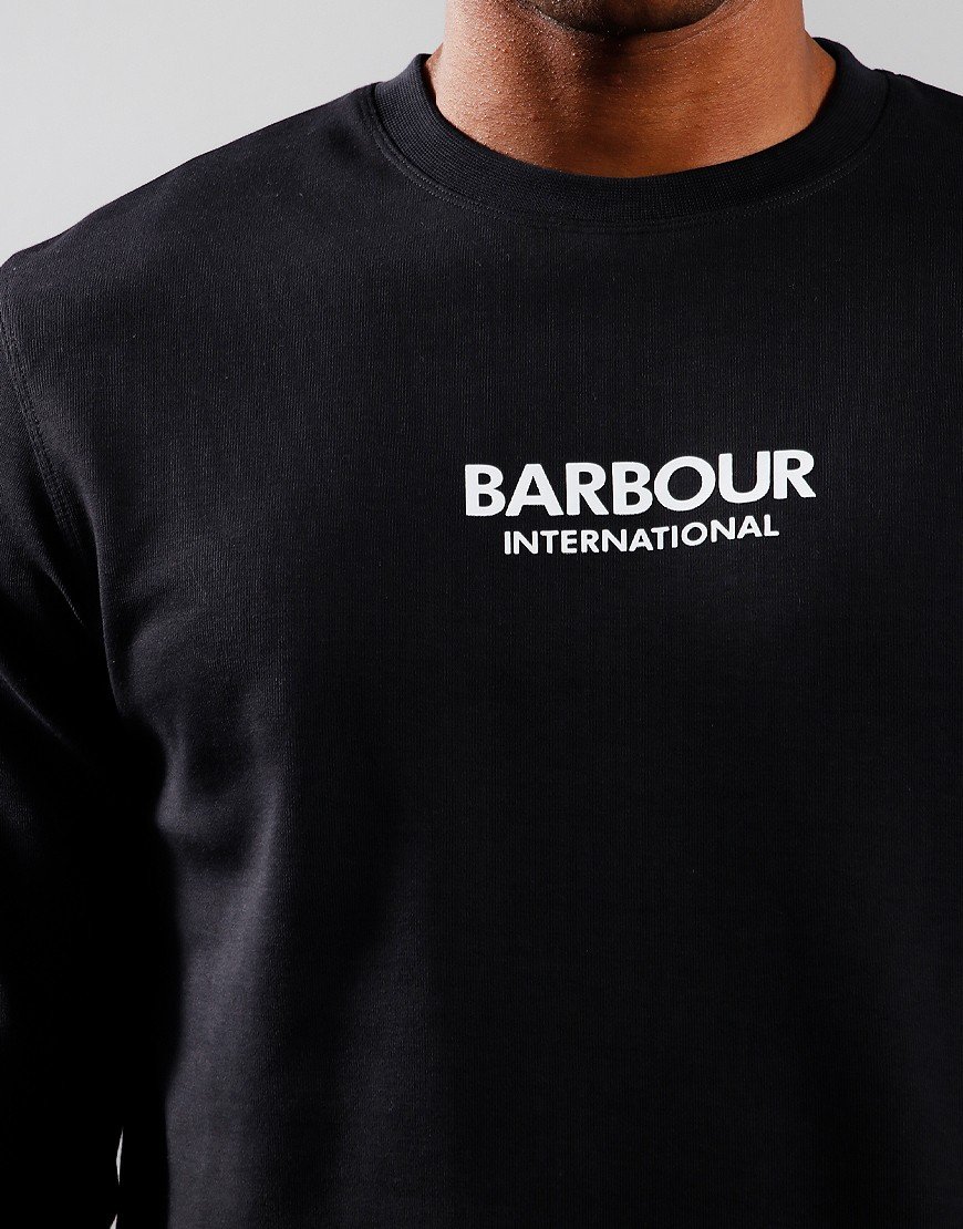Barbour International Formula Crew Sweat Black - Terraces Menswear