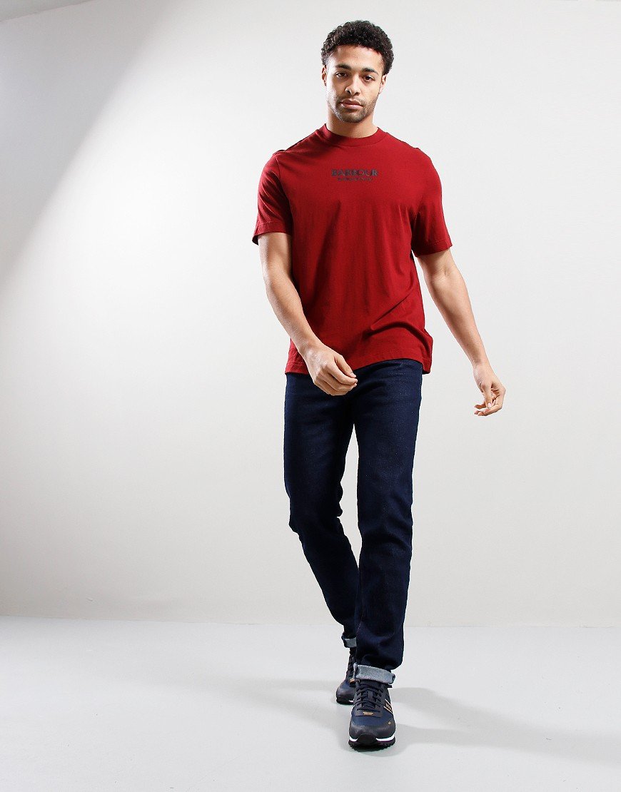 Barbour International Formula T-shirt Wine - Terraces Menswear