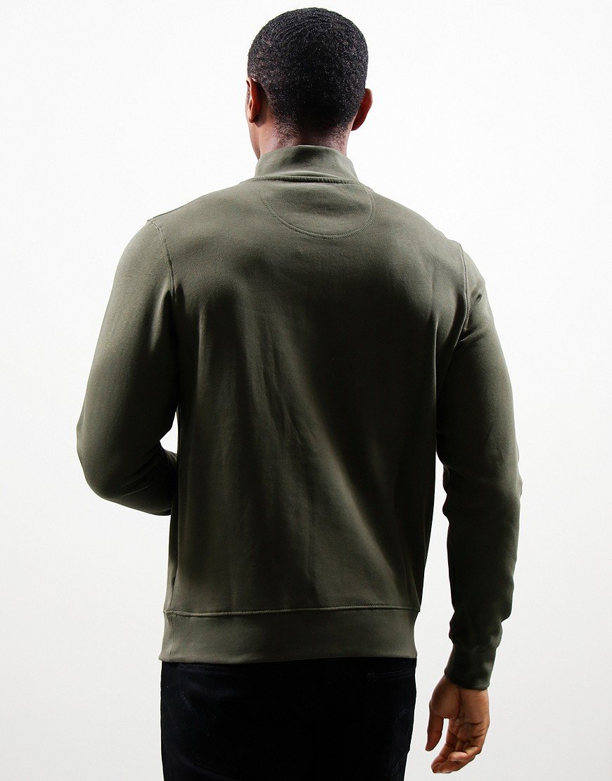 Barbour International Rothley Half Zip Sweat Olive - Terraces Menswear