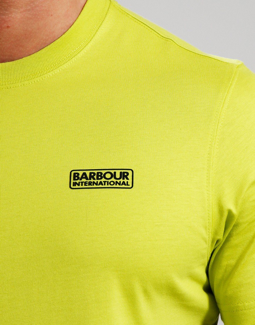 Barbour International Small Logo T-Shirt Cyberlime - Terraces Menswear