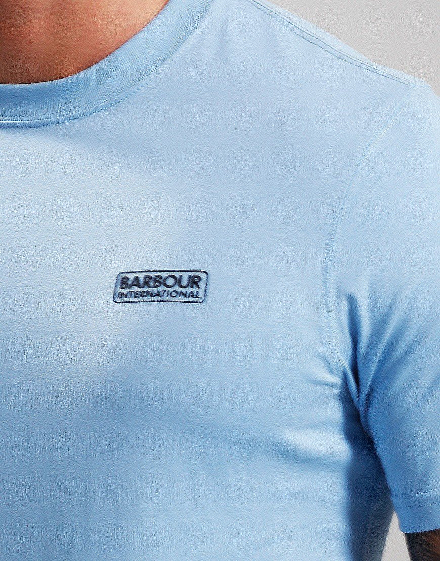 Barbour International Small Logo T-Shirt Faded Blue - Terraces Menswear