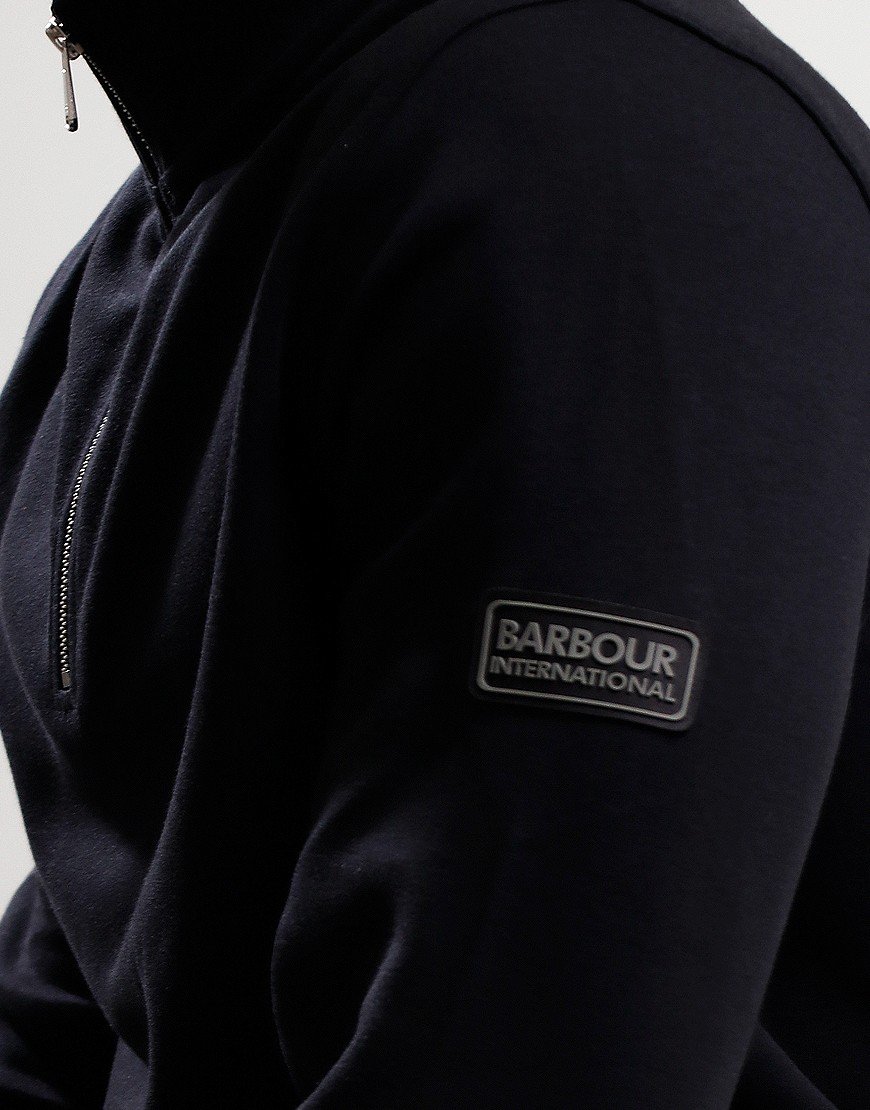Barbour International Sprint Half Zip Sweat Black - Terraces Menswear