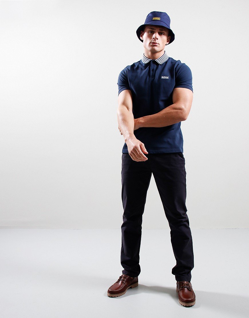 Barbour International Storm Polo Shirt Indigo - Terraces Menswear