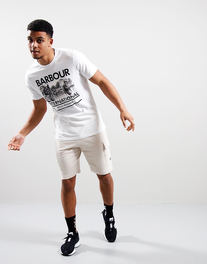 Barbour International Milton T-Shirt Whisper White - Terraces Menswear