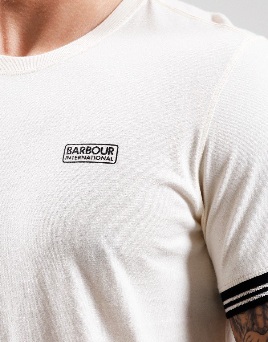 Barbour International Torque Tip T-Shirt Whisper White - Terraces Menswear