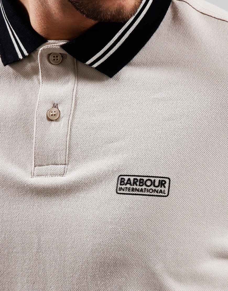 Barbour International Track Polo Shirt Mist - Terraces Menswear