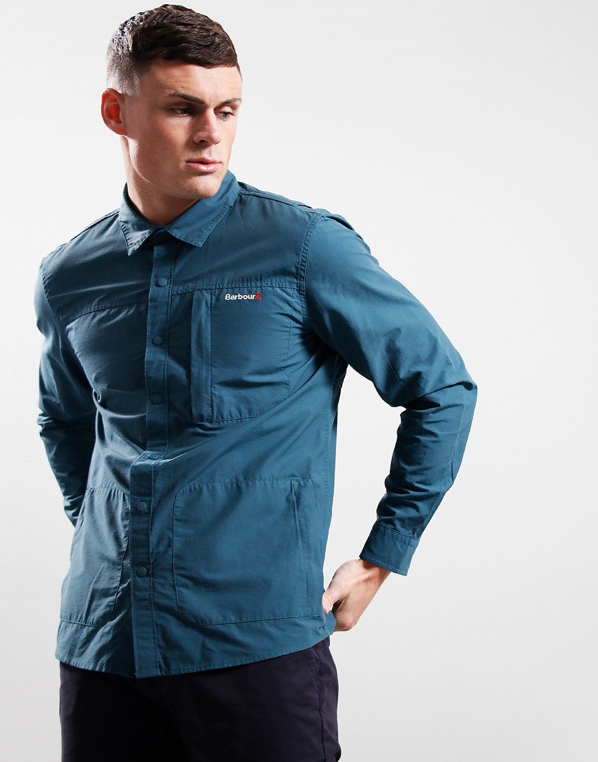 Barbour Jonah Overshirt Lake - Terraces Menswear