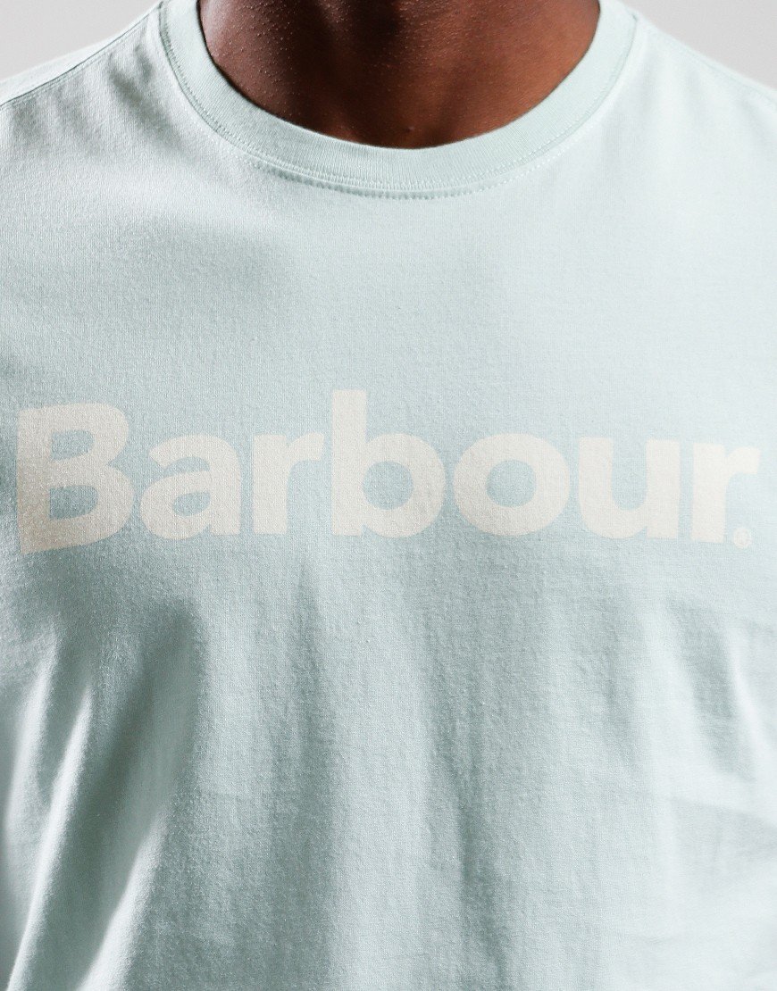 Barbour Logo T-Shirt Dusty Mint - Terraces Menswear