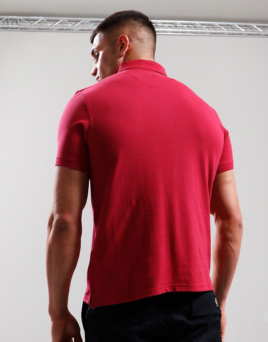 Barbour Lightweight Sports Polo Shirt Raspberry - Terraces Menswear