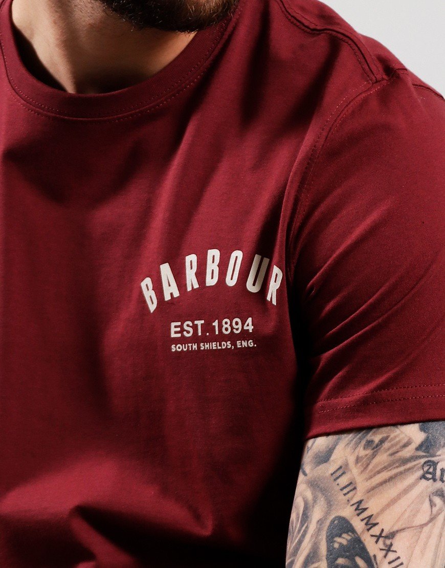 Barbour Preppy T-Shirt Ruby - Terraces Menswear