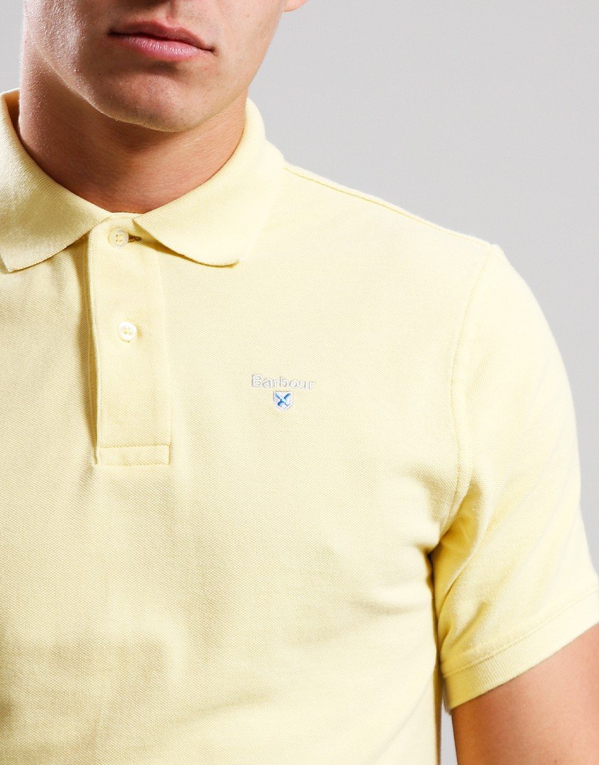Barbour Sports Polo Shirt Heritage Yellow - Terraces Menswear