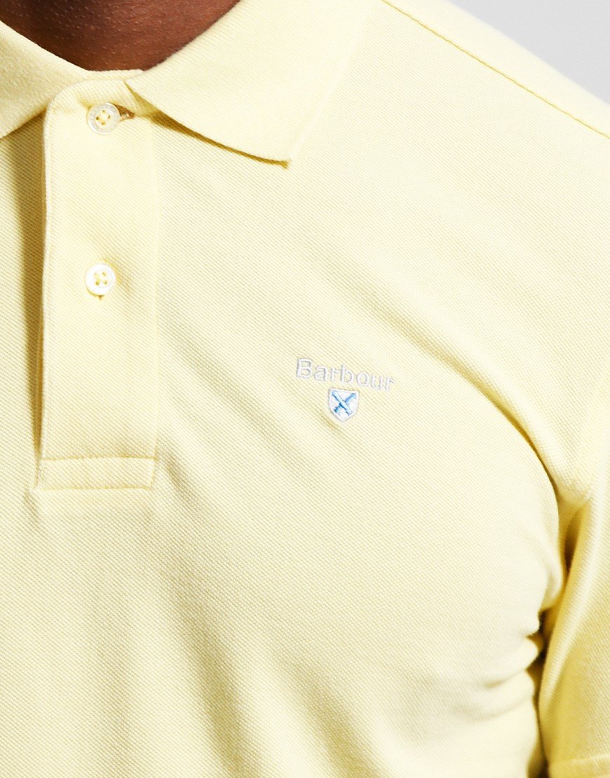 Barbour Sports Polo Shirt Heritage Yellow - Terraces Menswear