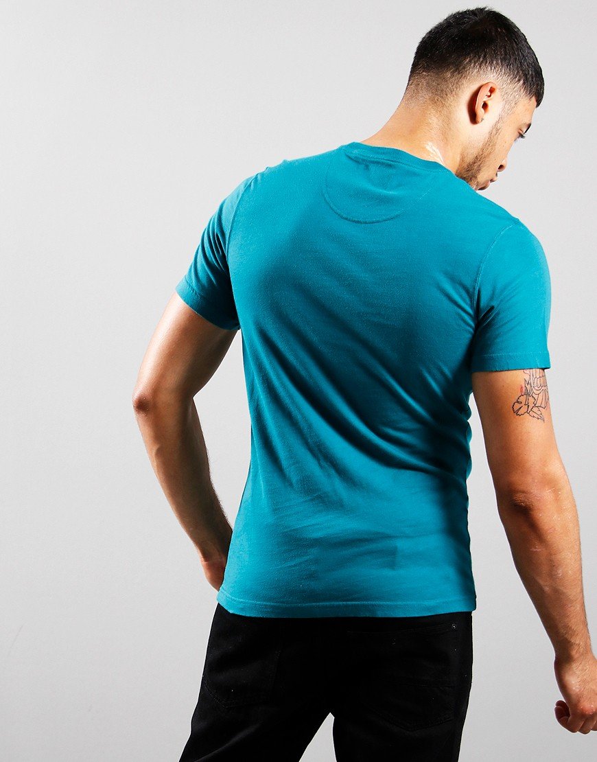 Barbour International Small Logo T-shirt Shaded Spruce - Terraces Menswear