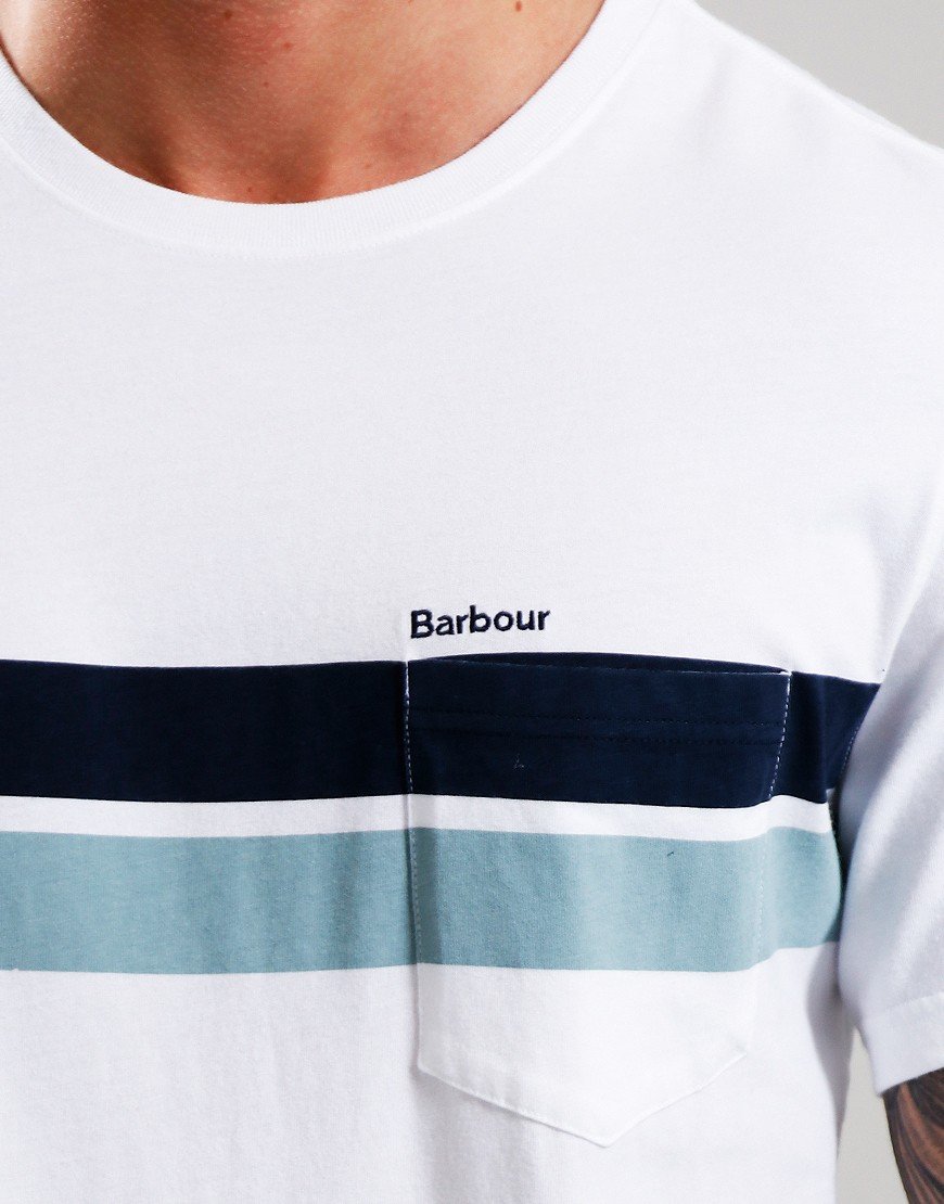 Barbour Tindale T-Shirt White - Terraces Menswear