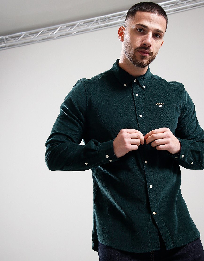 Barbour Yaleside Tailored Fit Shirt Sycamore - Terraces Menswear