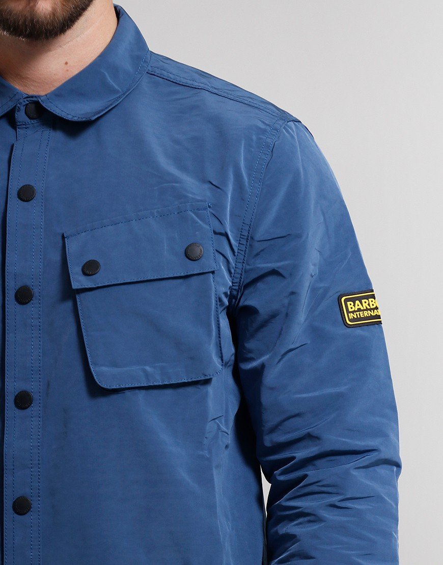 Barbour International Control Overshirt Washed Navy - Terraces Menswear