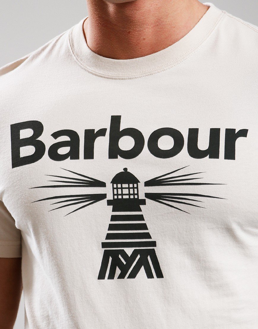 Barbour Large Logo T-shirt Rainy Days - Terraces Menswear