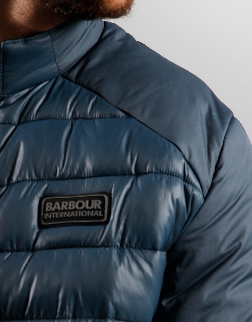 Barbour International Dulwich Quilted Jacket Dark Slate - Terraces Menswear