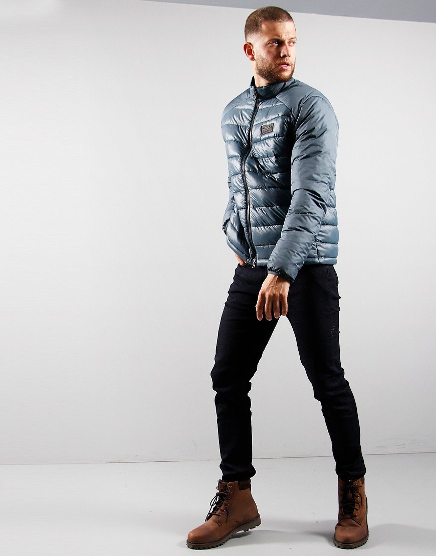 Barbour International Dulwich Quilted Jacket Dark Slate - Terraces Menswear