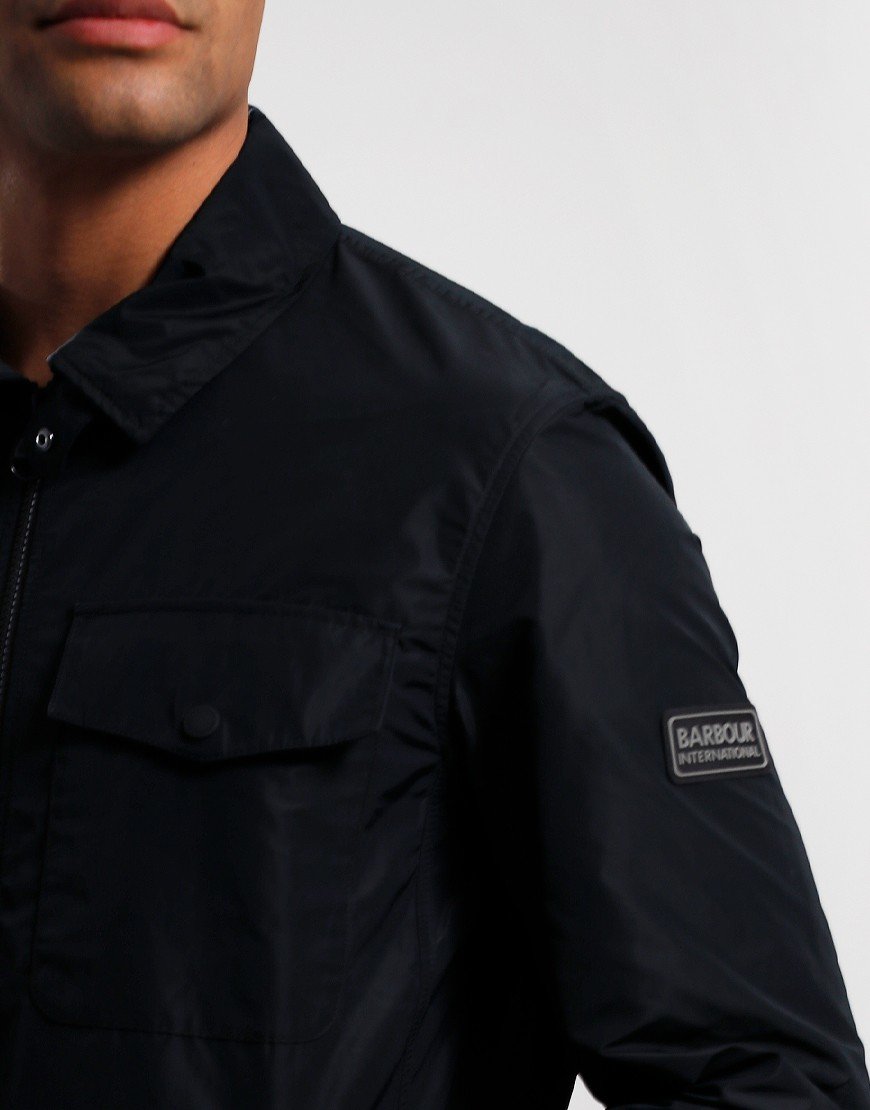 Barbour International Quarry Overshirt Black - Terraces Menswear