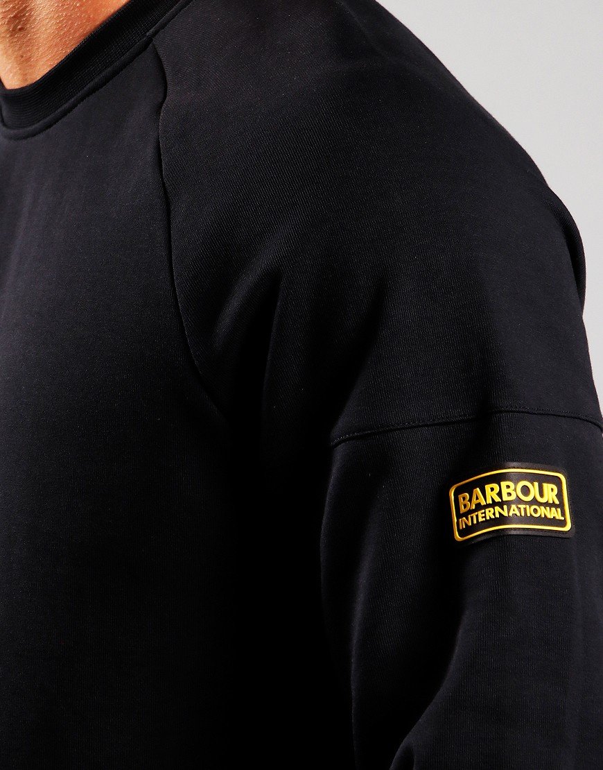 Barbour International Radius Crew Sweat Black - Terraces Menswear
