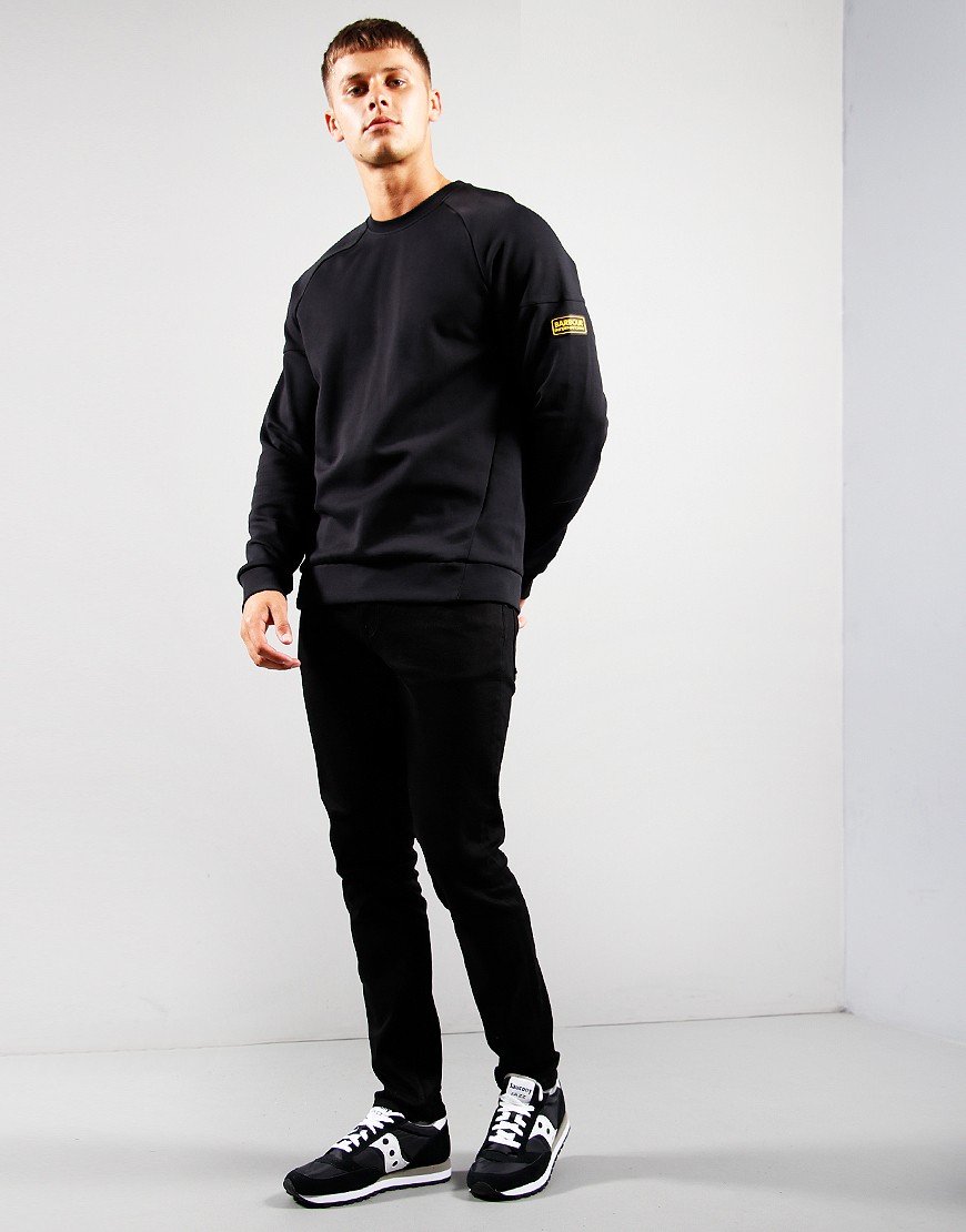 Barbour International Radius Crew Sweat Black - Terraces Menswear