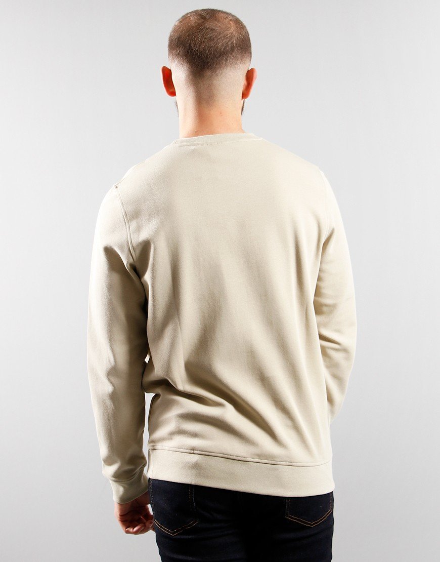 Barbour International Urban Crew Sweat Oyster - Terraces Menswear