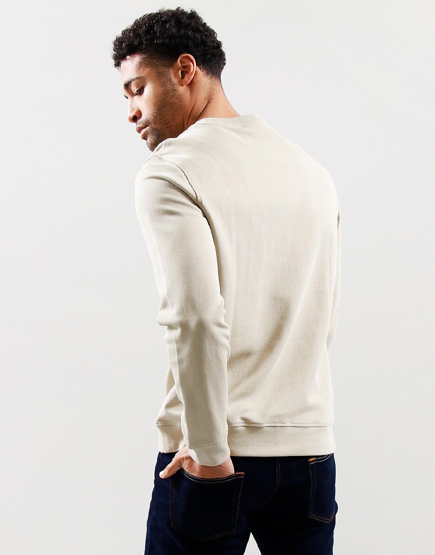 Barbour International Urban Crew Sweat Oyster - Terraces Menswear