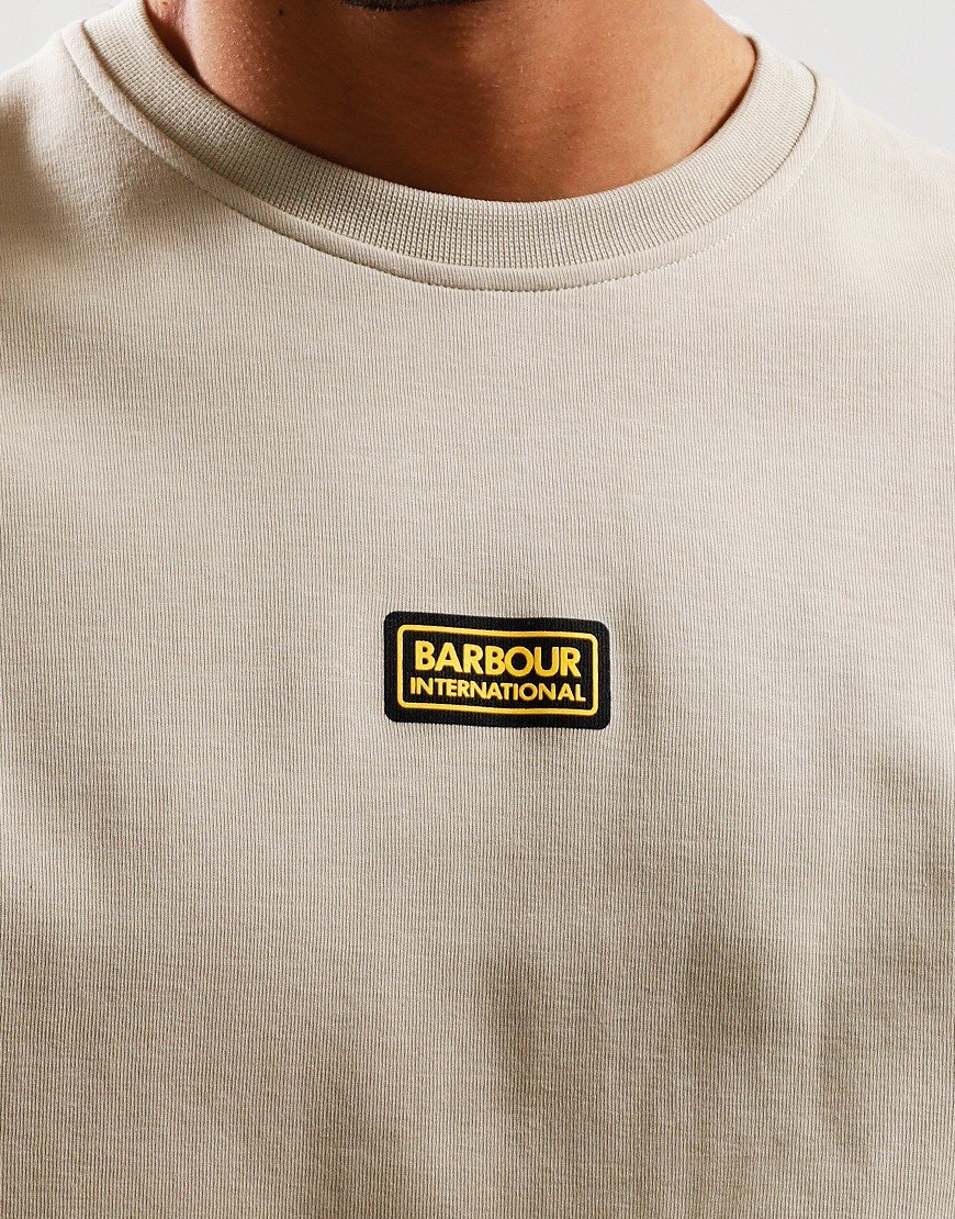 Barbour International Urban Crew Sweat Oyster - Terraces Menswear