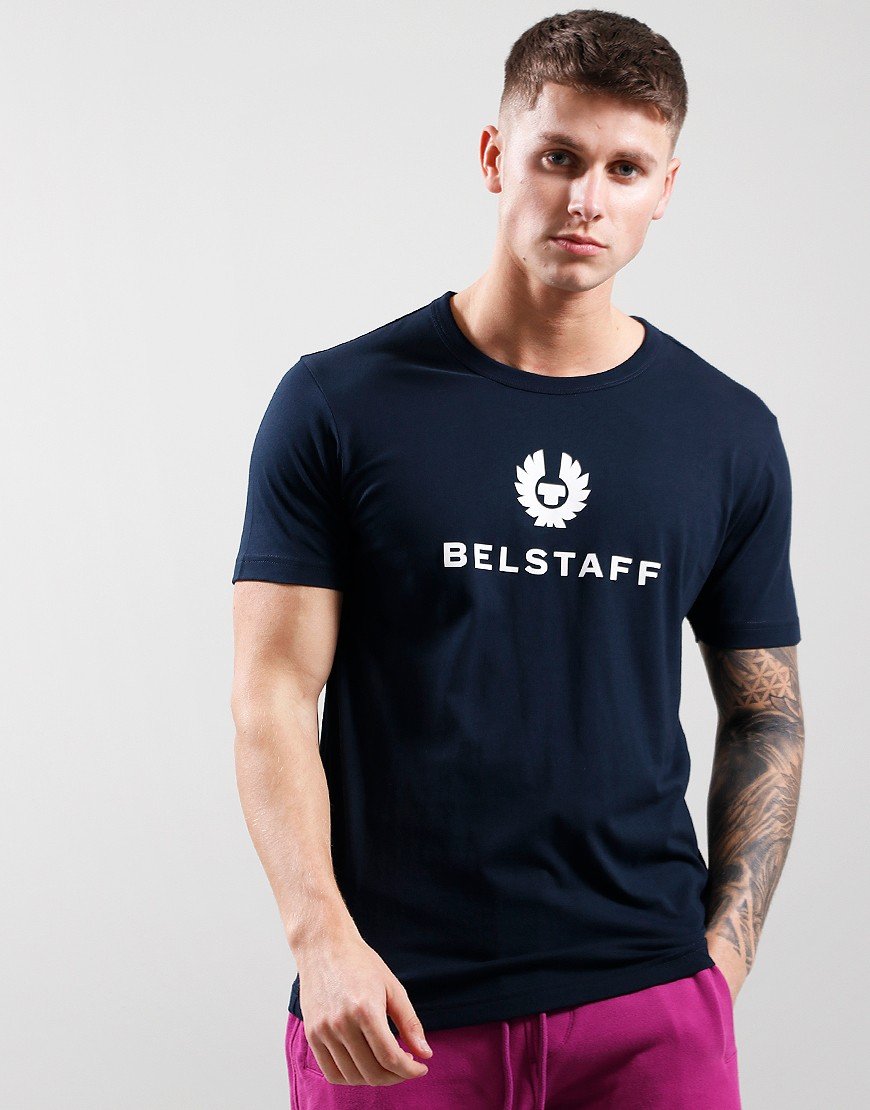 Belstaff Signature T-Shirt Dark Ink - Terraces Menswear