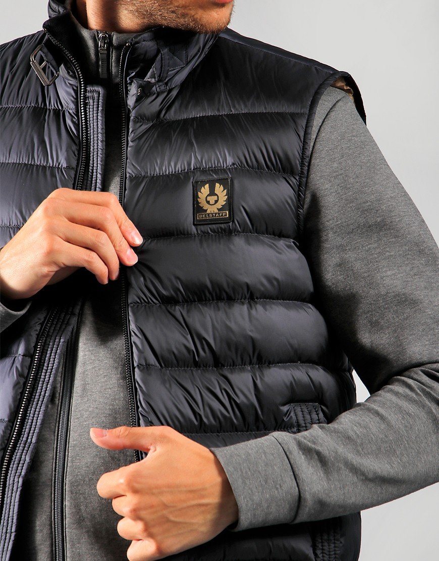 Belstaff Circuit Gilet Dark Ink - Terraces Menswear