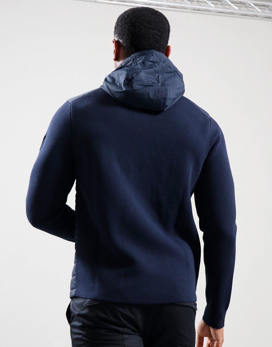 Belstaff Vert Full Zip Cardigan Dark Ink - Terraces Menswear